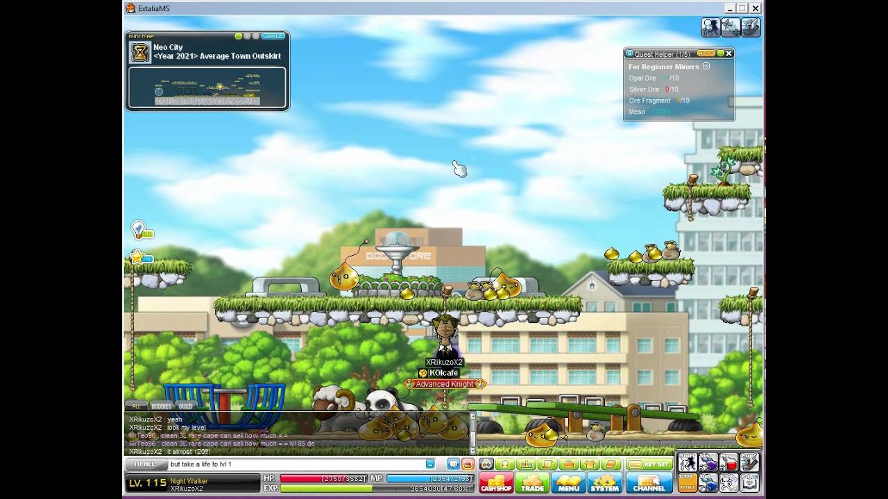 Maplestory(ExtaliaMS) GamePlay - YouTube
