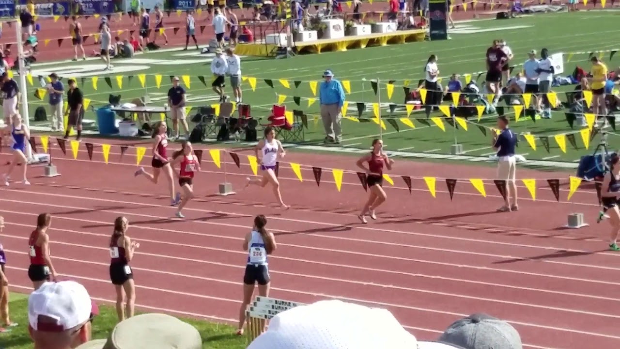 Nebraska State Track 2018 Girls Class B 4x800 Finals - YouTube