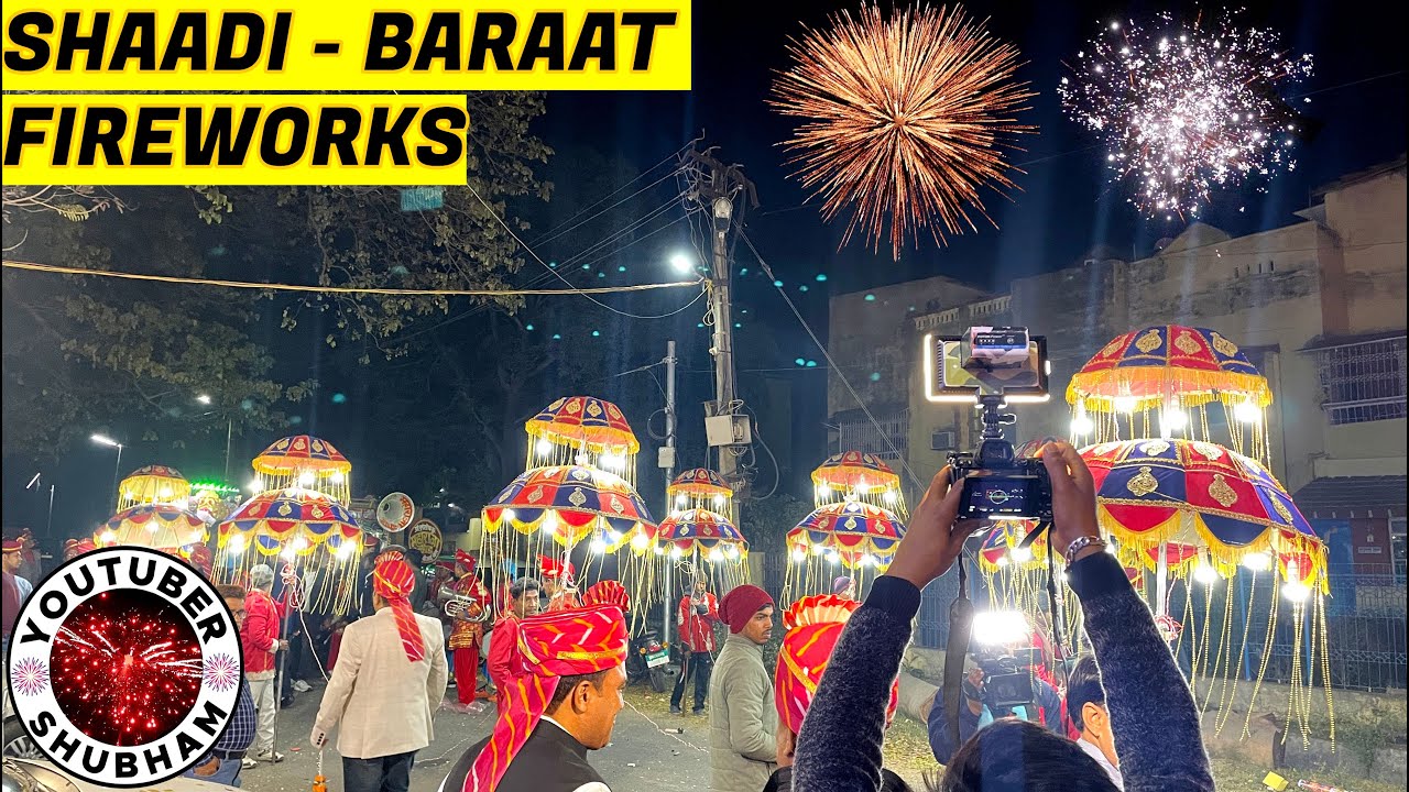 Amazing Fireworks in Shaadi Baraat - IMA Marriage Hall, Bokaro ...