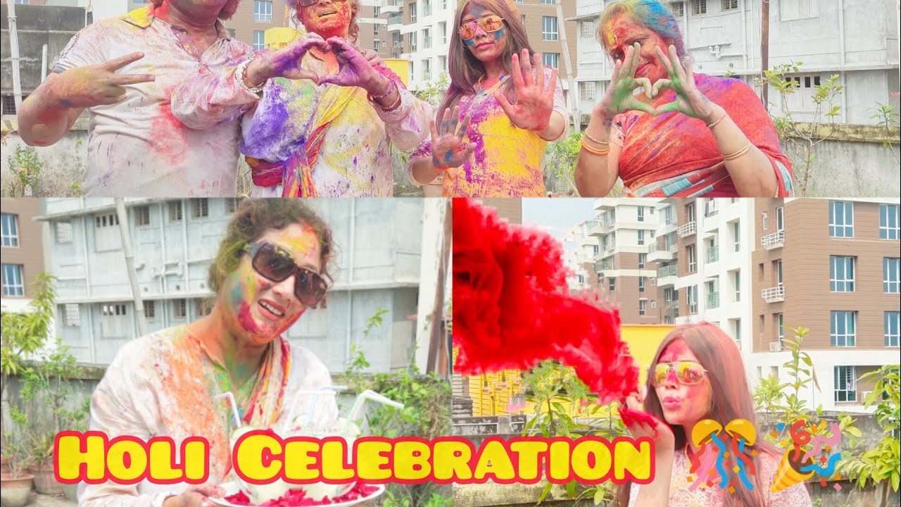 Holi Party 🥳🎉 #holi #holi2024 #dolpurnima2024 #kr_vlogs - YouTube