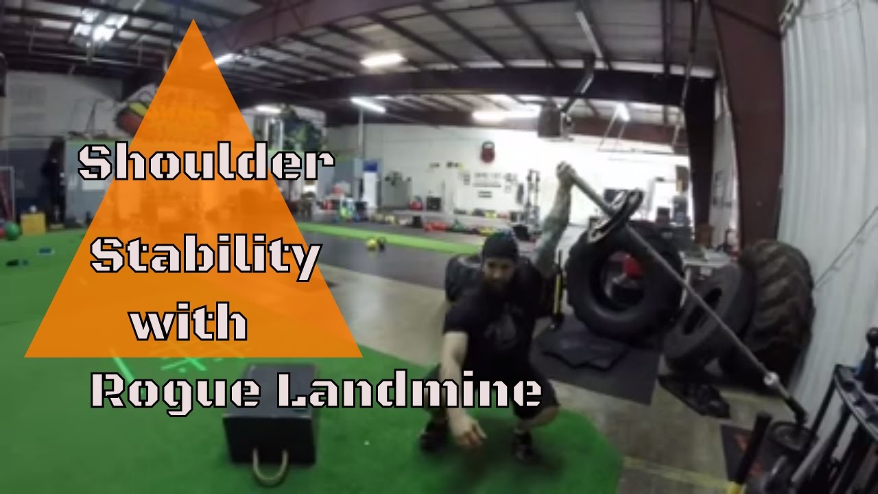 Rogue Landmine One Arm Overhead Squat with Position Change - YouTube