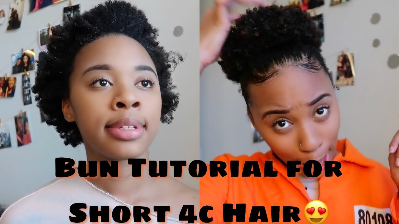 QUICK 5-Minute Poof Ball on SHORT 4c hair: w/ a DANCE BREAK 😏 - YouTube