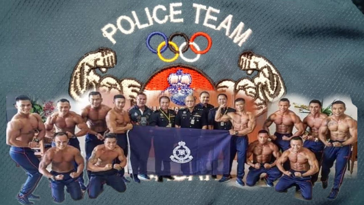 SABAH POLICE BODYBUILDING TEAM - YouTube