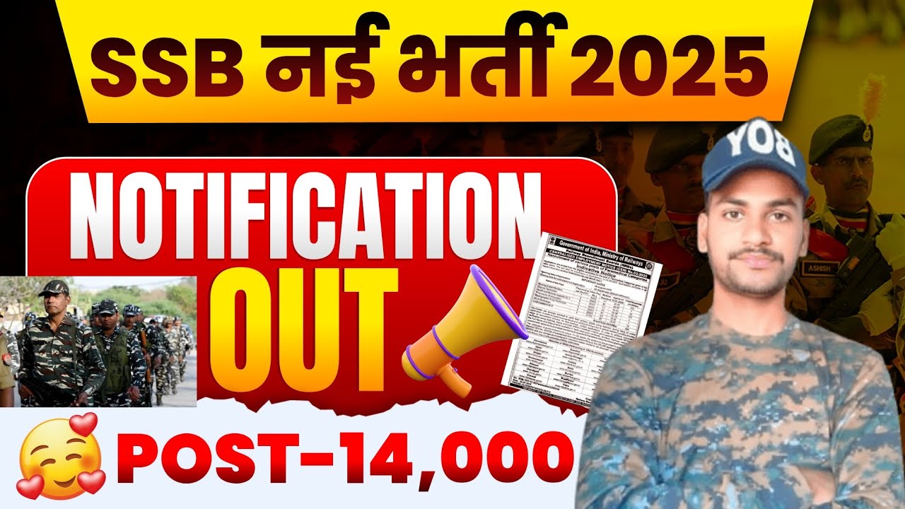SSB Constable Rally Recruitment 2025 Notification | SSB Constable New ...