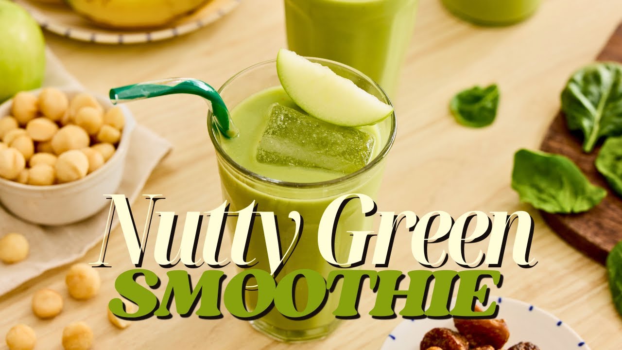 Nutty Green Smoothie Recipe - YouTube
