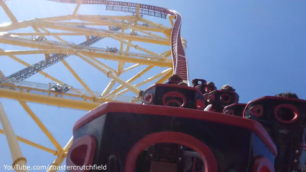 Top Thrill Dragster Back Row (HD POV) Cedar Point - YouTube