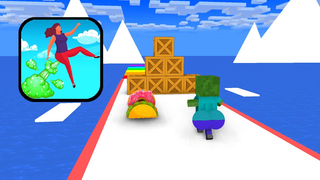 Minecraft, BABY ZOMBIE FART RUNNER CHALLENGE | HAHA ANIMATION - YouTube