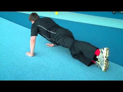 Kneeling Single Leg Push Backs - YouTube