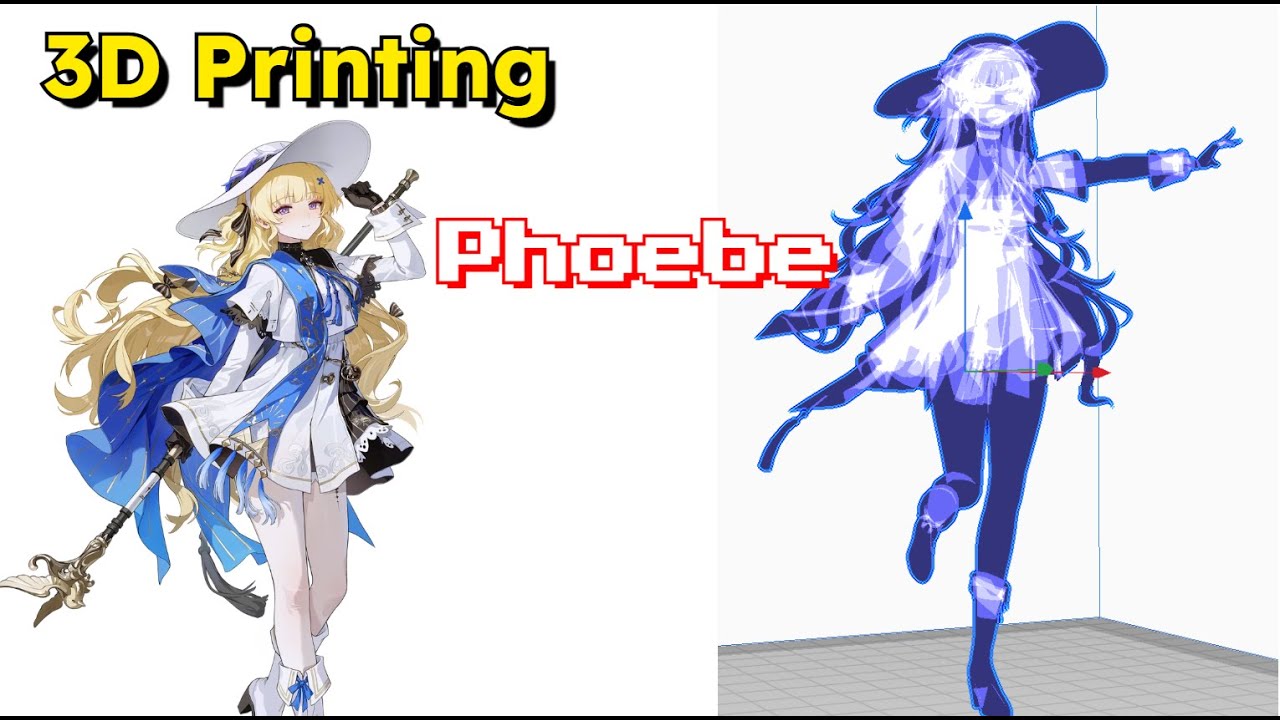 Blender Modelling - Phoebe Game Model into 3D Printable - YouTube