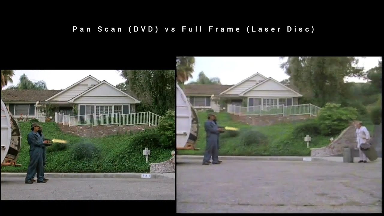 Commando (1985) DVD (Pan Scan) Vs Laserdisc (Full Frame) Opening scene ...