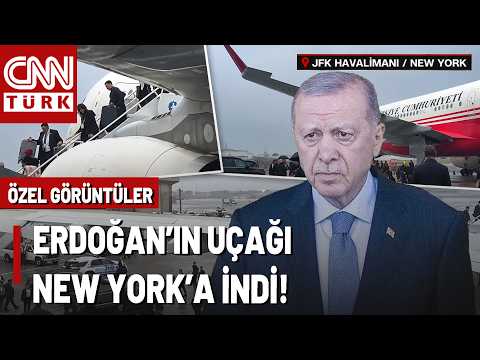 SON DAKİKA🚨İlk Görüntüler! Sadece CNN TÜRK’te: Cumhurbaşkanı Erdoğan'ın Uçağı ABD'ye İndi