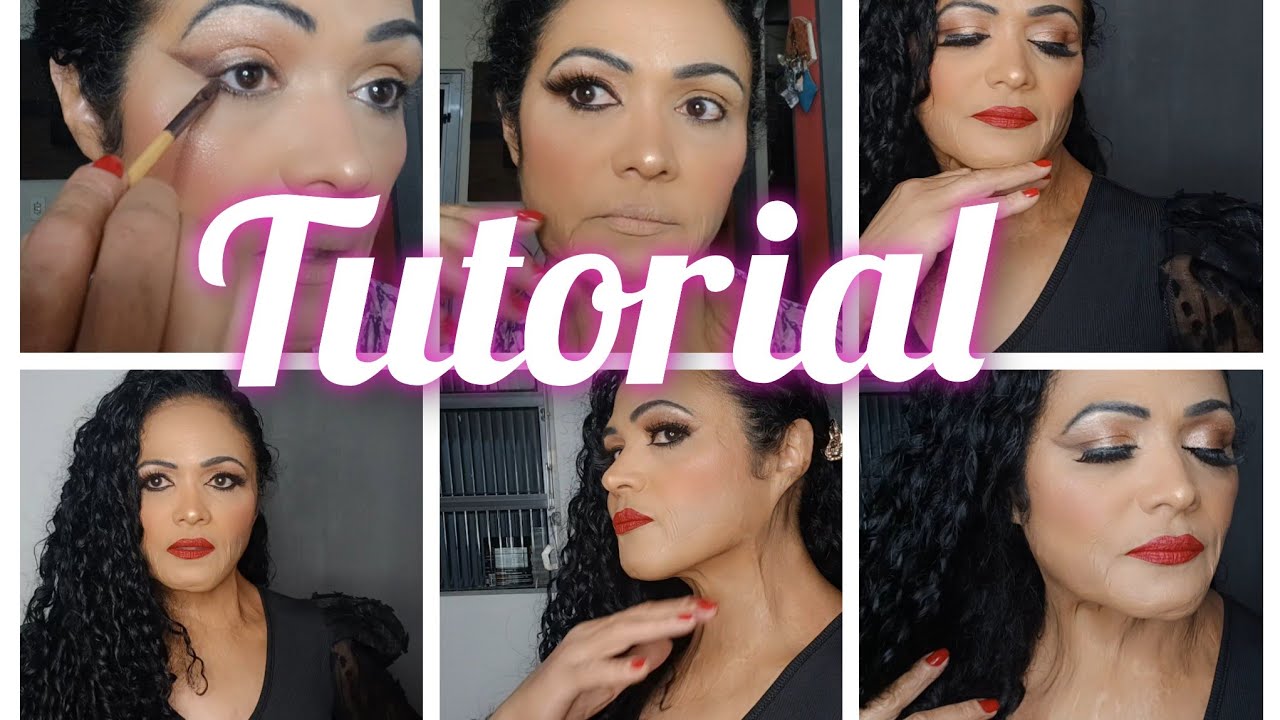 TUTORIAL : Maquiagem super fácil de fazer e fica linda - YouTube