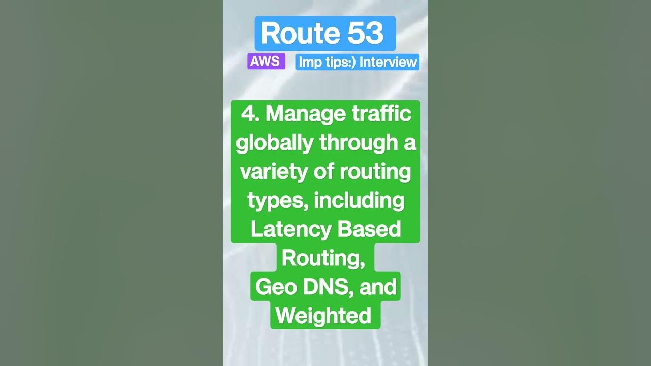 AWS - Amazon Route 53 - Routing Policies Overview | - YouTube