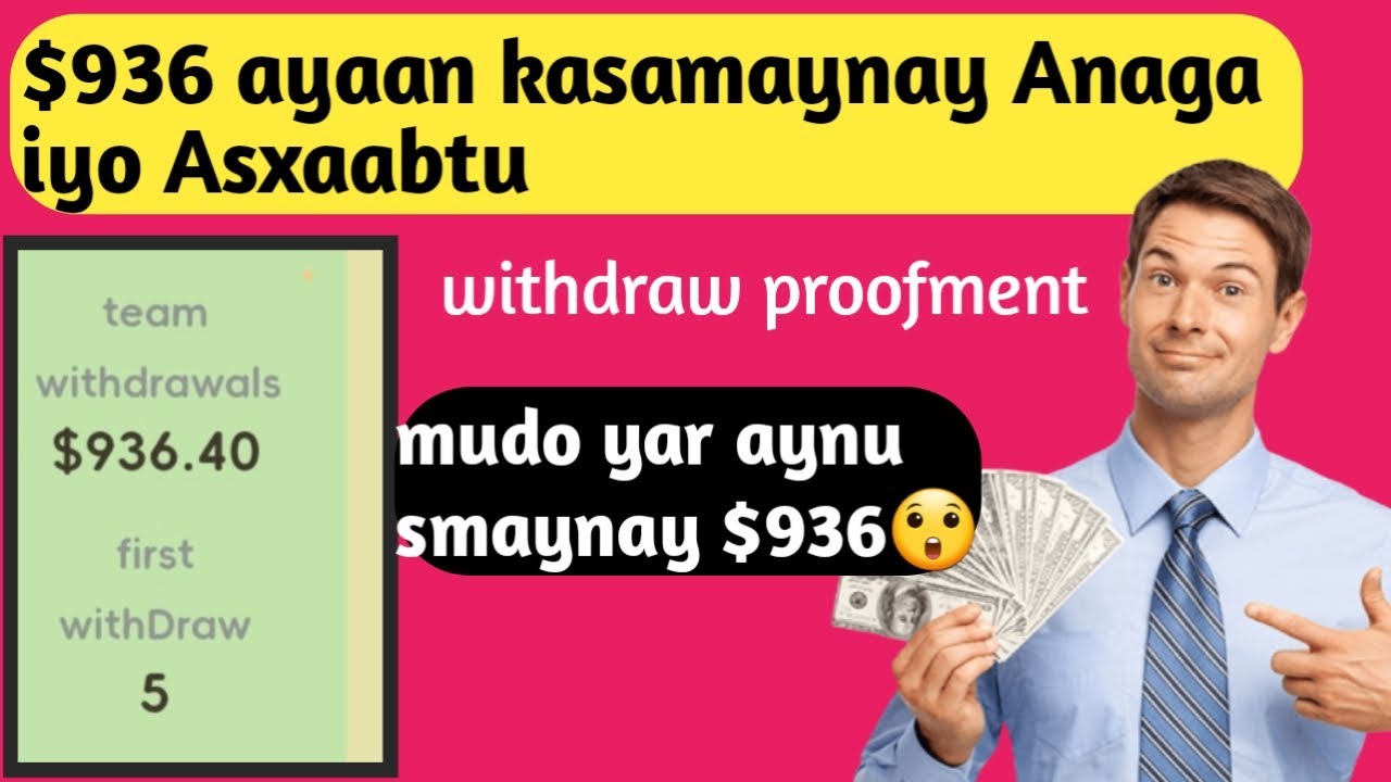 $1000 ku Dhawaad ayaan samaynay💸🙀|withdraw proofment - YouTube