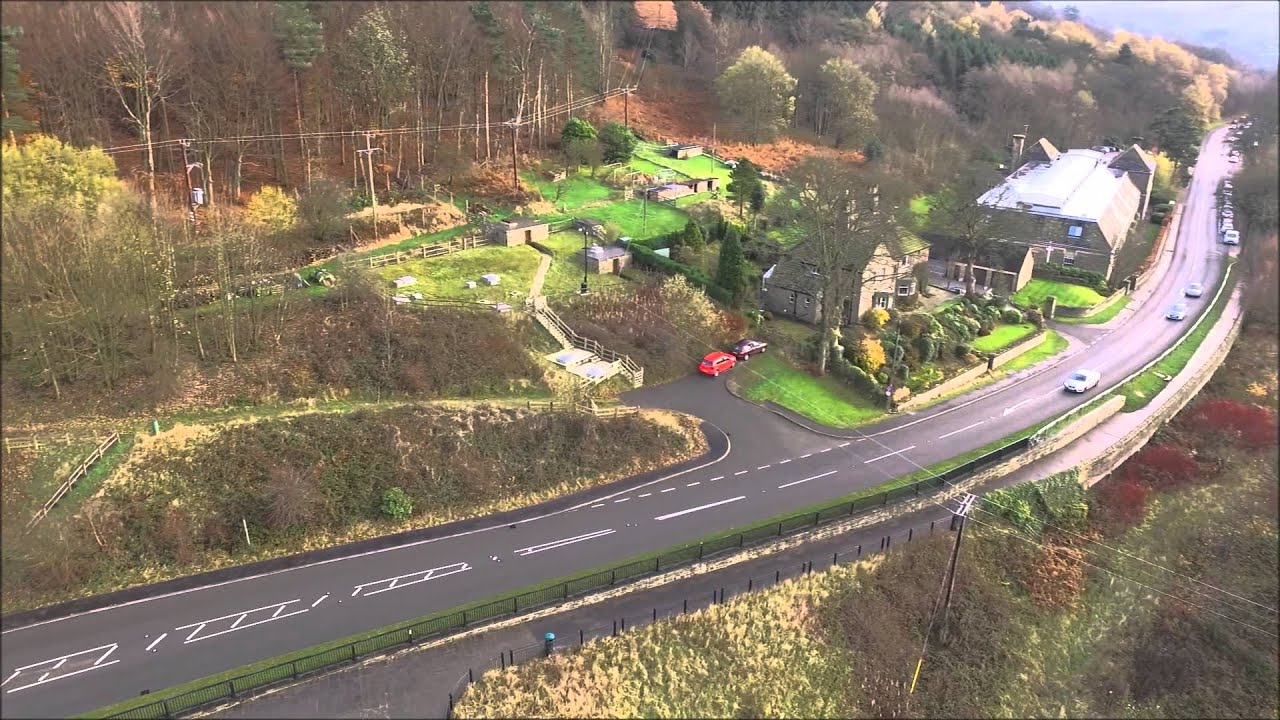 Ladybowers reservoir dam. Captured with DJI Phantom 3 - YouTube