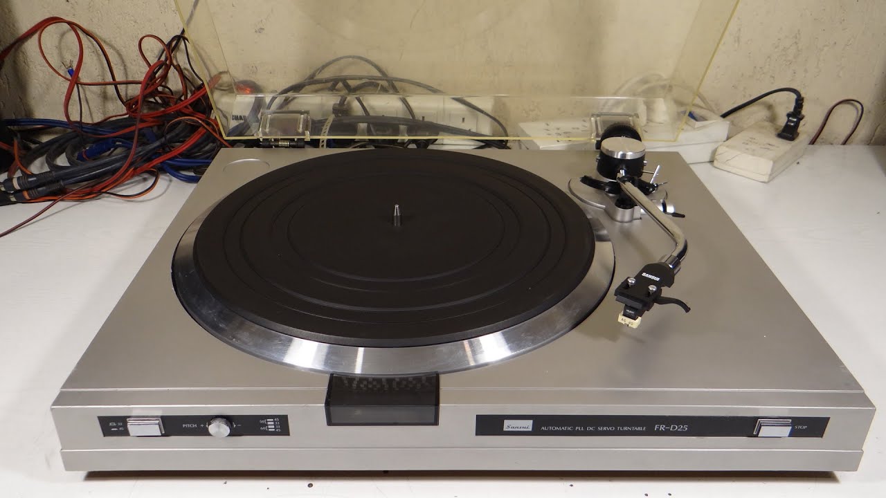 BANDEJA GIRADISCOS TORNAMESA TURNTABLE SANSUI FR-D25 JAPAN 1981 ...