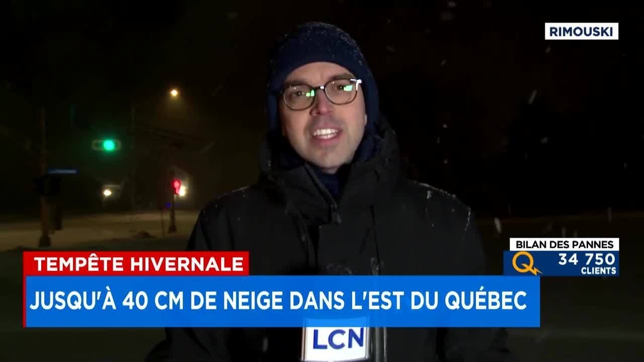 Tempête hivernale: jusqu'à 40 cm de neige attendus dans l'Est-du-Québec ...