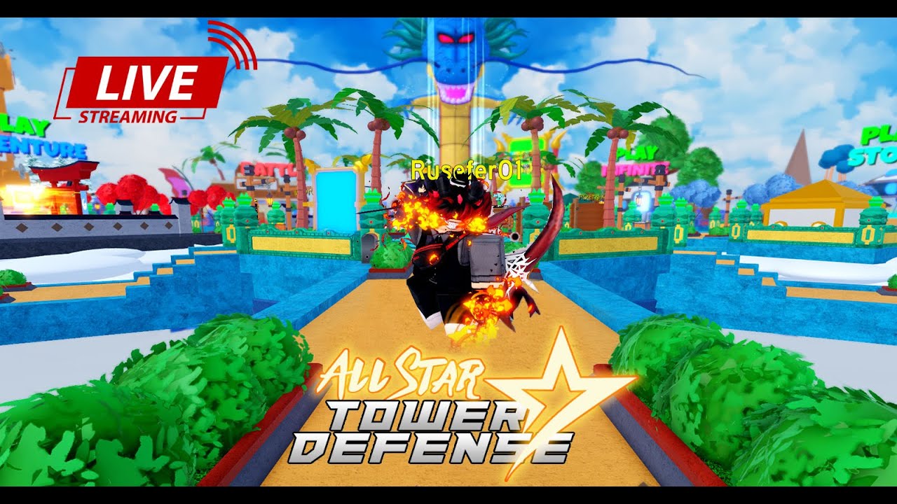 🔴𝗟𝗜𝗩𝗘:⚔️ All Star Tower Defense⚔️ วันหยุดซักทีลงอะไรดีครับคนดู - YouTube