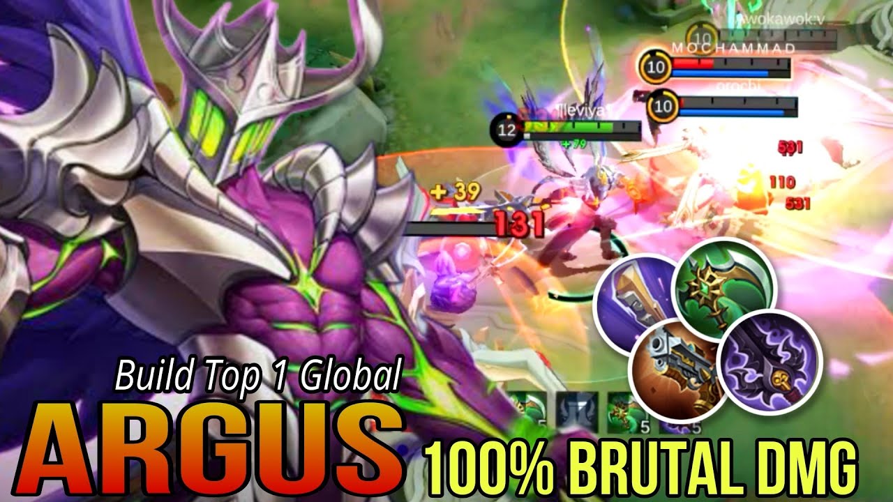 Argus 100% Attack Speed And Brutal Damage!! Build Top 1 Global Argus ...