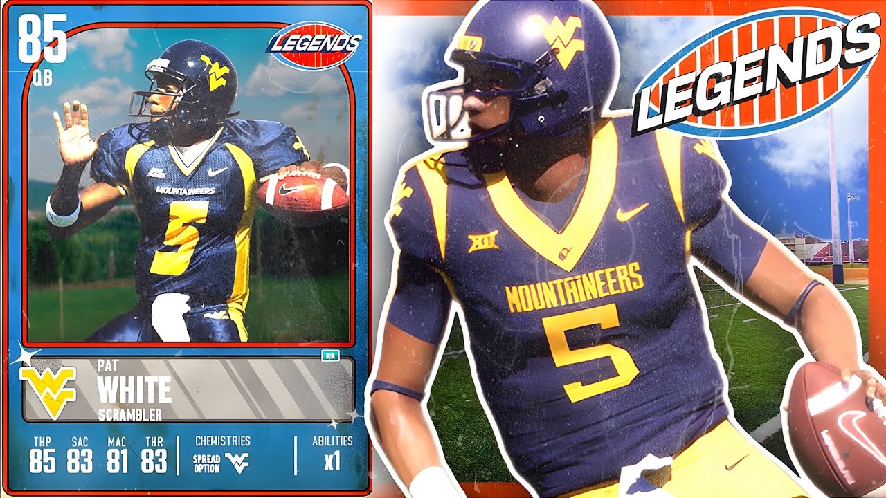 PAT WHITE RUNS ALL OVER THE DEFENSE IN COLLEGE FOOTBALL 25! - YouTube
