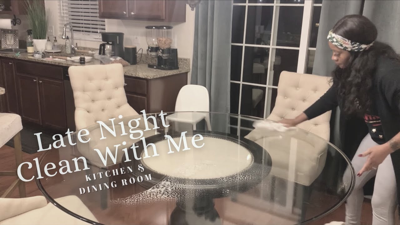 **NEW LATE NIGHT CLEAN ROUTINE** AFTER DARK RELAXING KITCHEN MOTIVATION ...