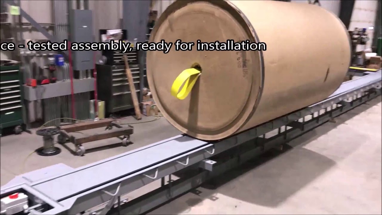 Harmax double dolly with squaring stations - YouTube