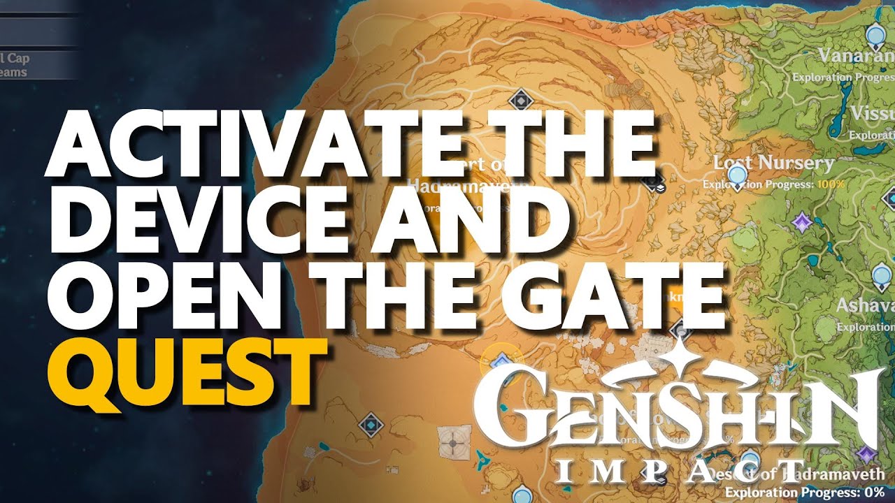 Activate the device and open the gate Genshin Impact - YouTube