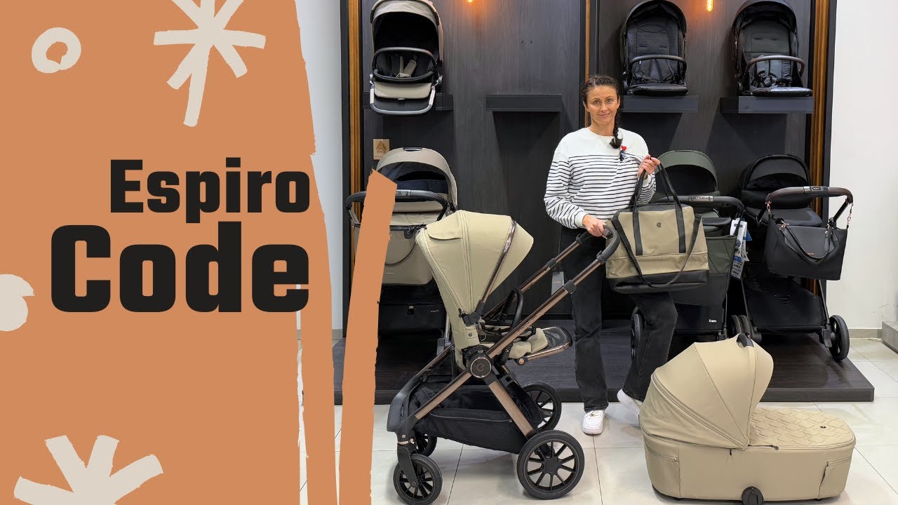Wózek dziecięcy 2w1 Espiro Code - YouTube
