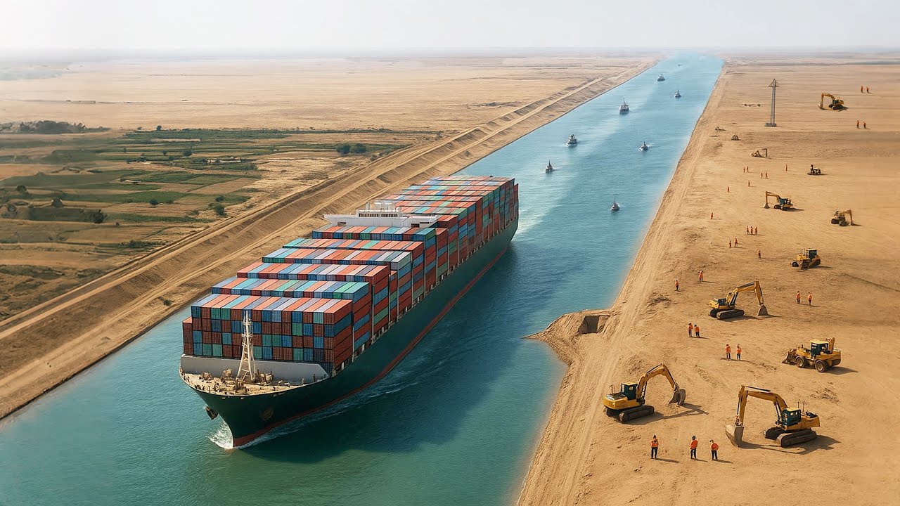 How Egypt Genius Engineers Built Suez Canal | The World’s Largest Canal ...