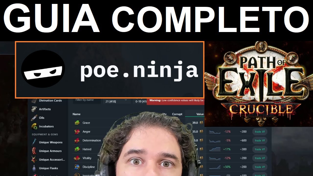 Path of Exile 1 - Já se tornou um mestre no trade? Guia completo poe.ninja! Exemplos de ...