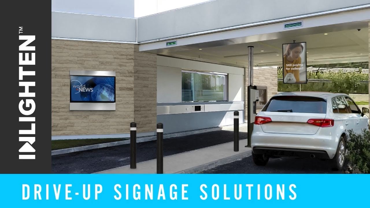 Digital Signage by inLighten - Drive Up Solutions - YouTube