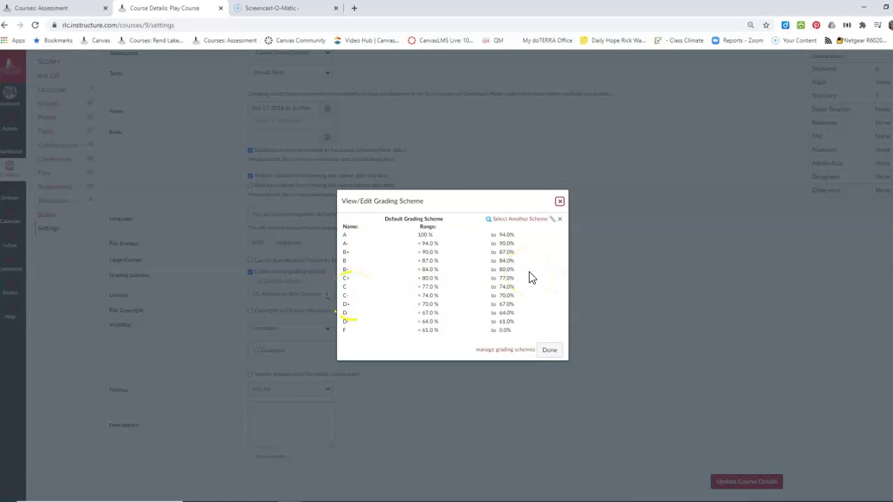 Canvas: Handling an Invalid Grading Scheme - YouTube