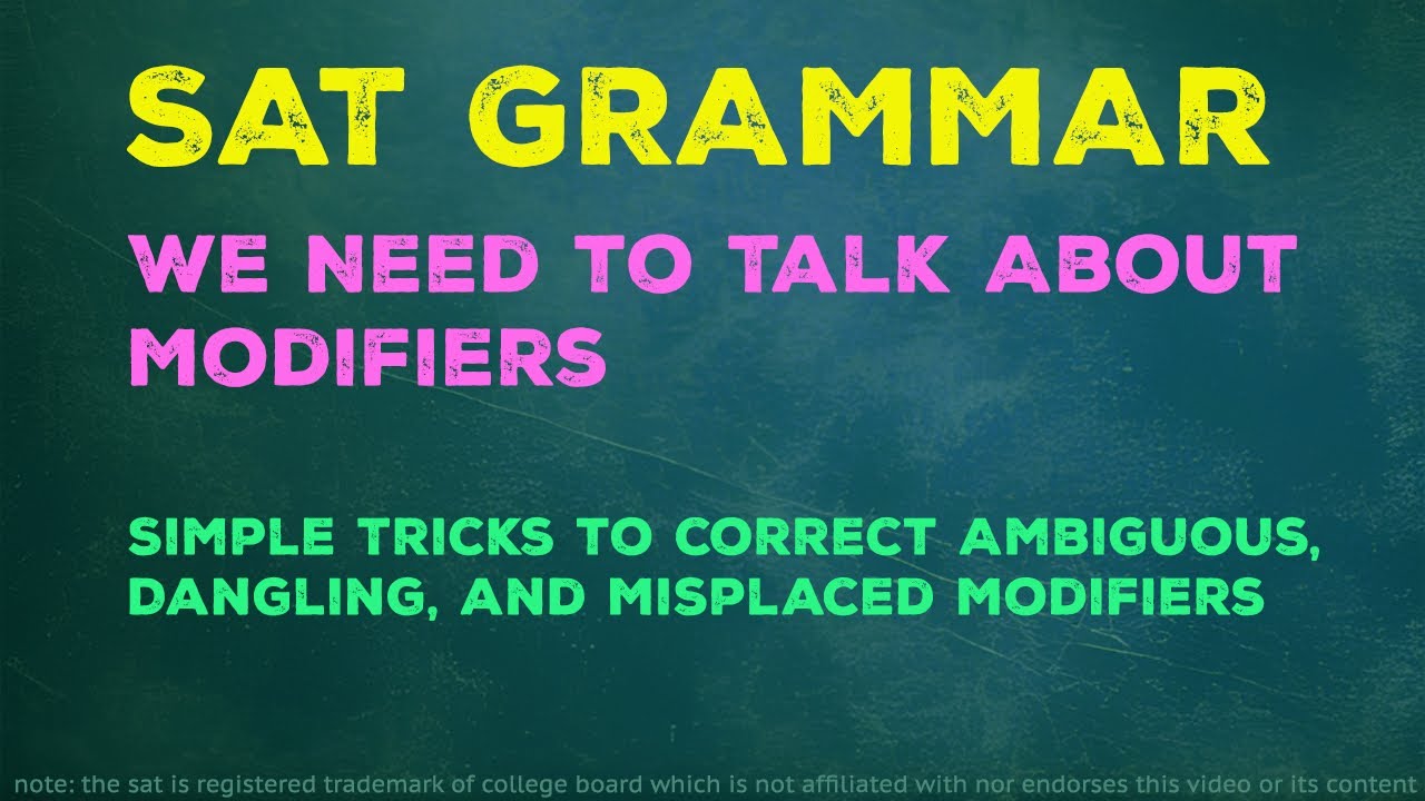 Cutting Through SAT BS: Eliminating Modifiers (Digital SAT) - YouTube