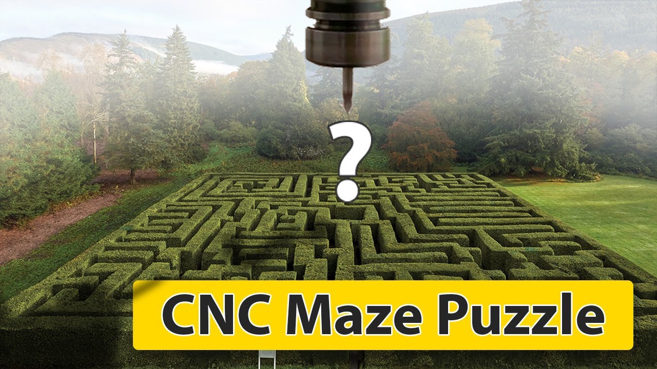 CNC Maze Puzzle - YouTube