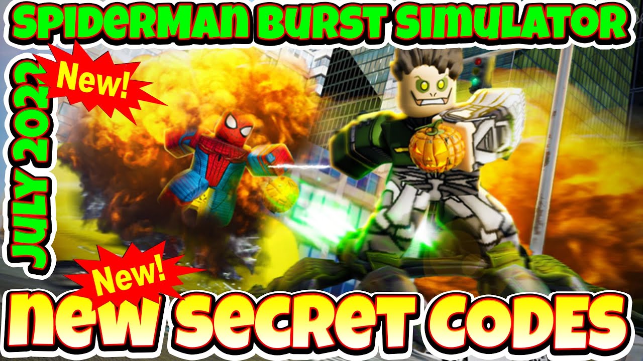 2022 ALL SECRET CODES Roblox 🕷️ SpiderMan Burst Simulator, NEW CODES ...