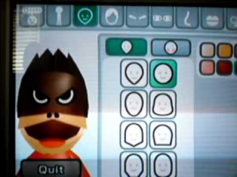 Wii- How to make a DK Mii - YouTube