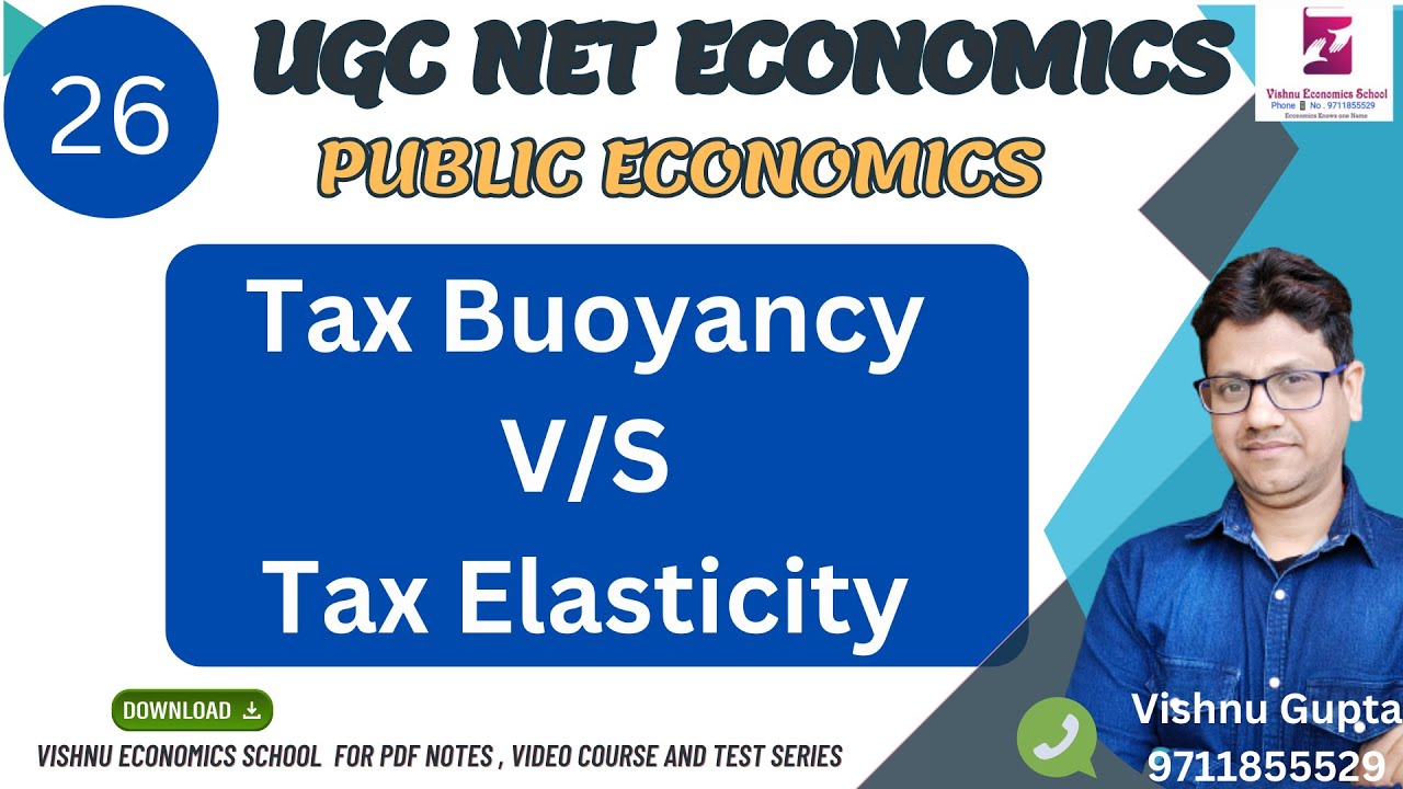 # 26 Tax Buoyancy and Tax Elasticity | Tax GDP Ratio | UGC NET ...