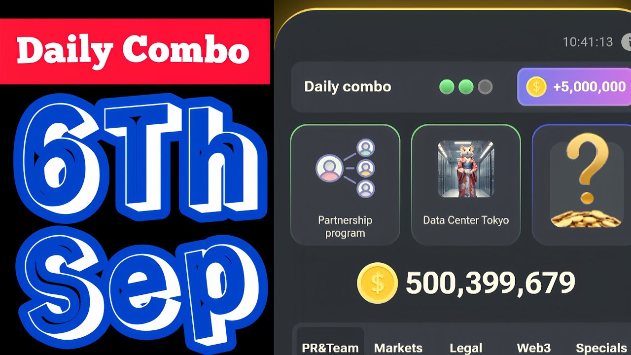 Hamster Combat Daily Combo 6 September Today 5 Million Daily Combo ...
