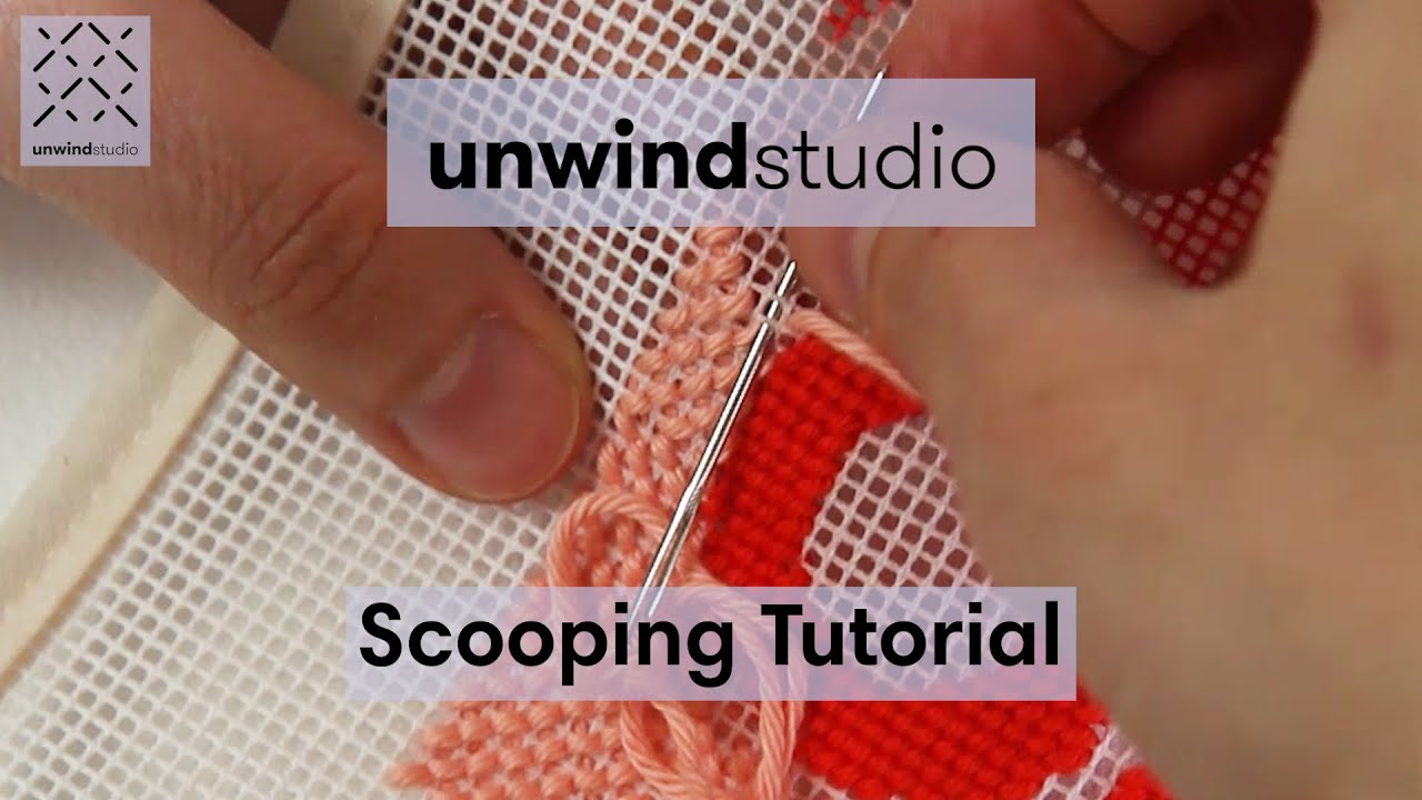 Needlepoint Scooping Tutorial - YouTube