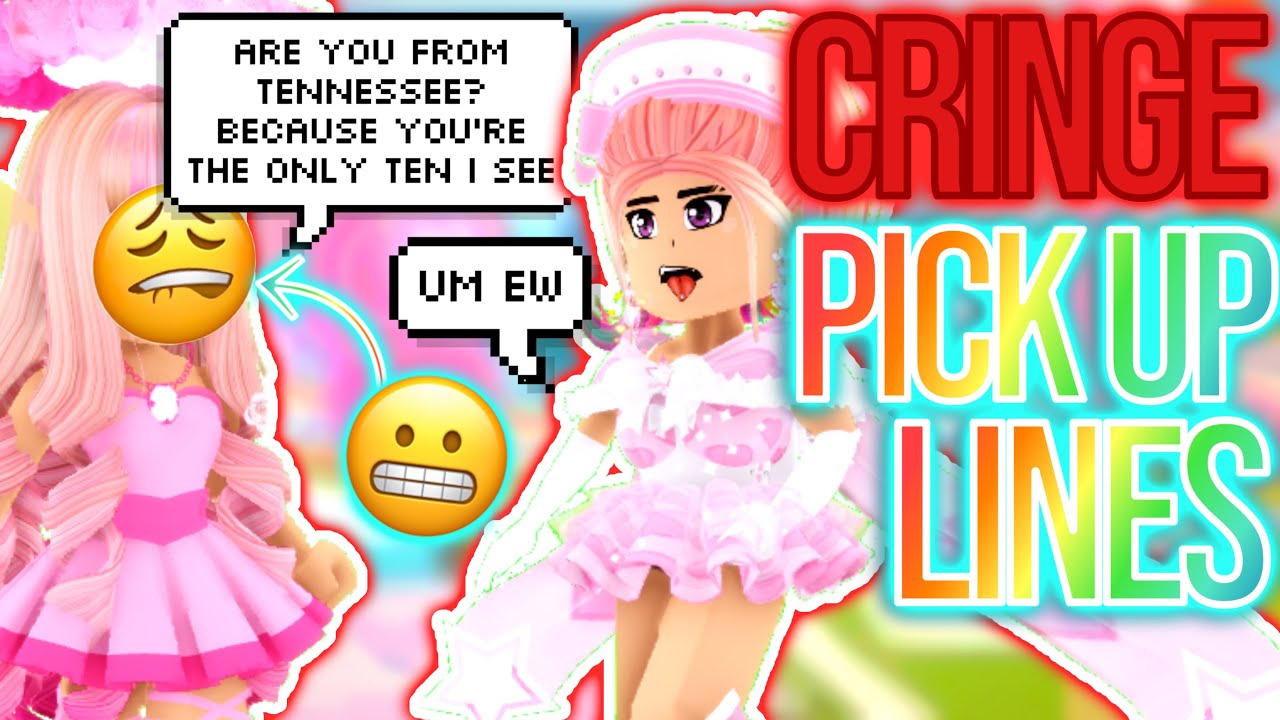 SAYING CRINGE PICK UP LINES TO STRANGERS IN ROYALE HIGH... ROBLOX ...