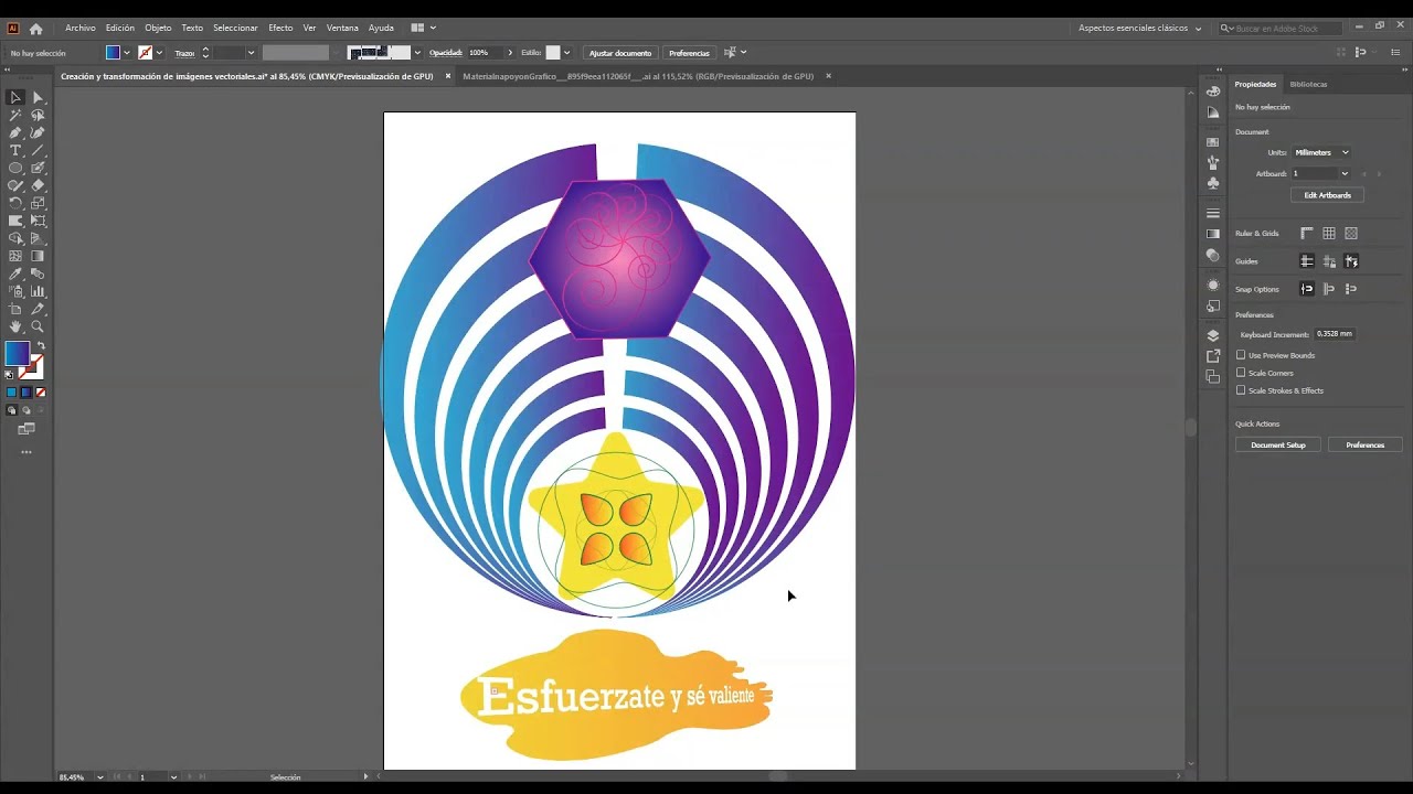 Creacion y transformacion de imagenes vectoriales - YouTube