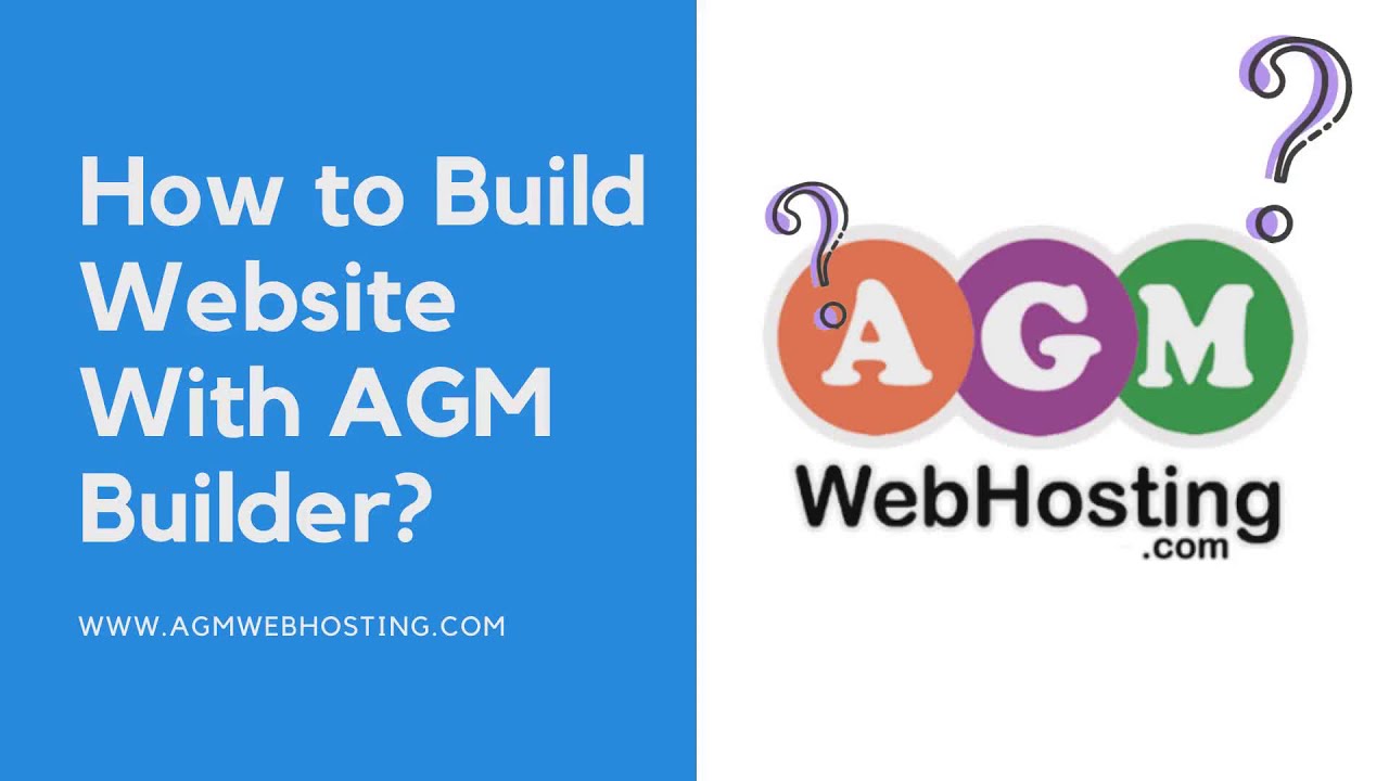 How to Build Website With AGM Builder? - YouTube
