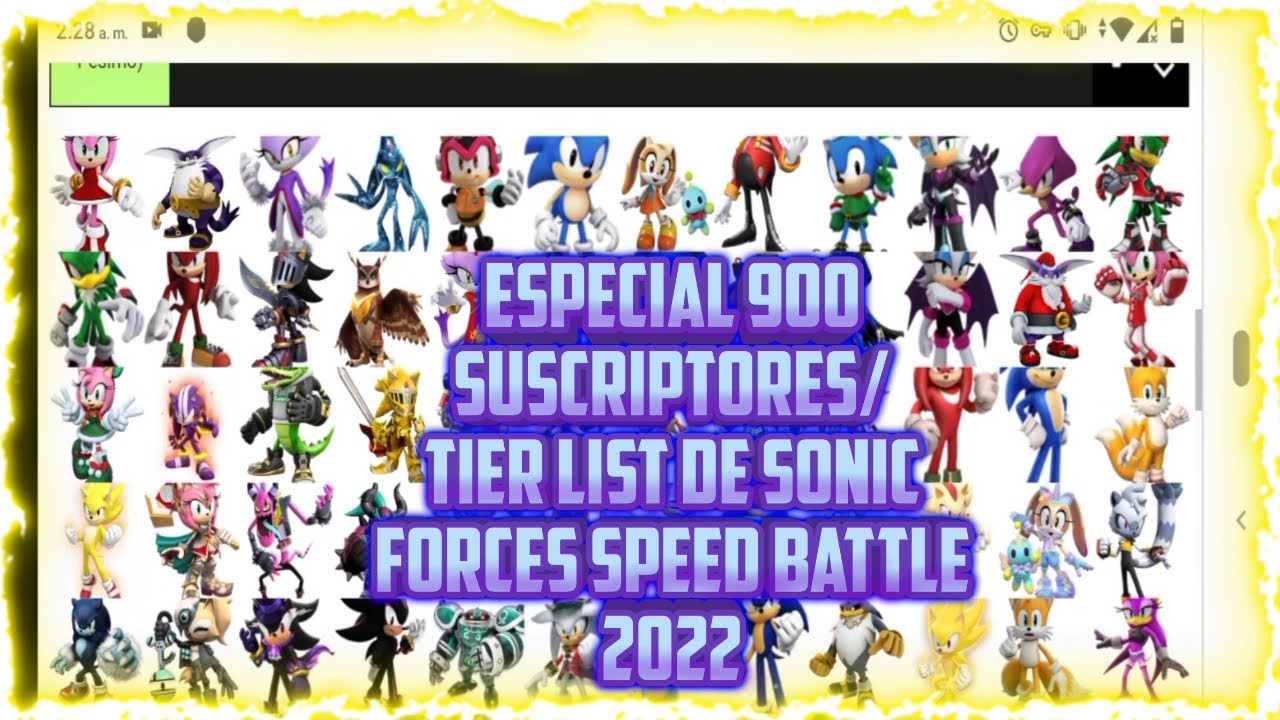 Sonic Forces Speed Battle Tier List De Personajes YouTube sonic-forces-speed-battle-tier-list-de-personajes-youtube