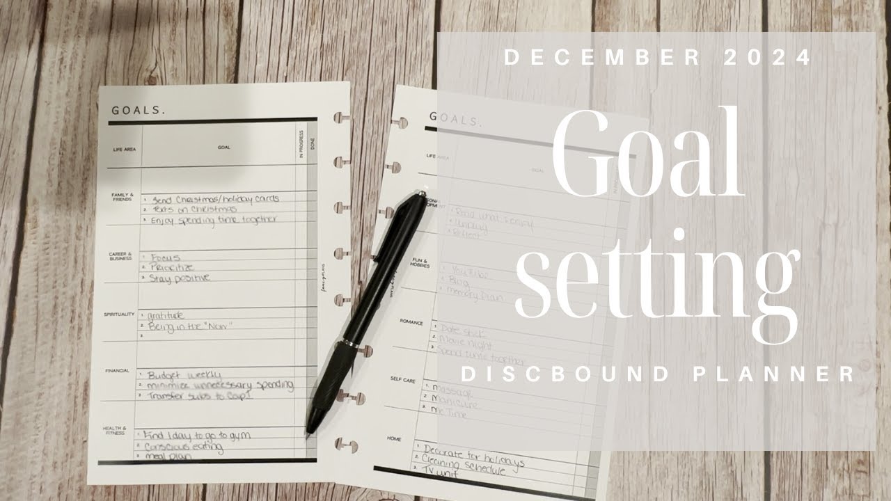 Pen to Paper: Setting goals for December - YouTube