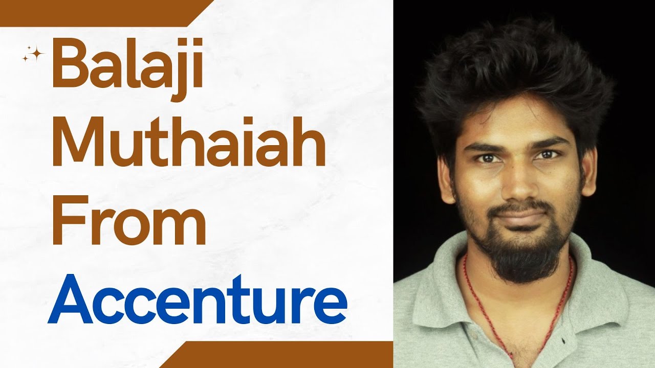 Interview with Balaji Muthaiah from Accenture | DwR First Interview ...