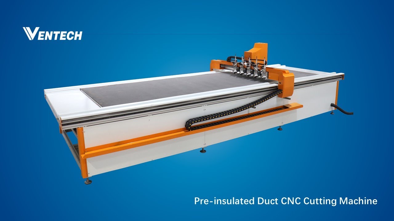 VENTECH Pre insulated Duct Cutting Machine focus on Phenolic Foam ...