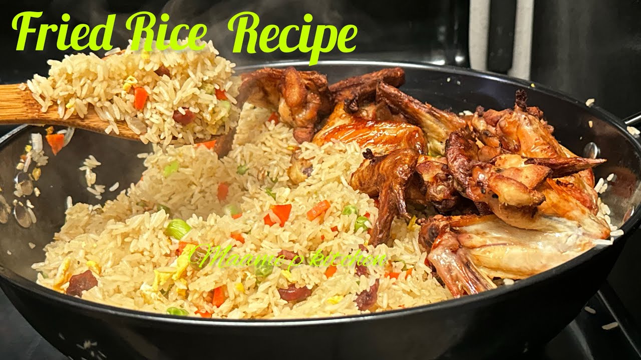 How To Make Fried Rice | Fried Rice Recipe At Home | Ghanaian Fried ...