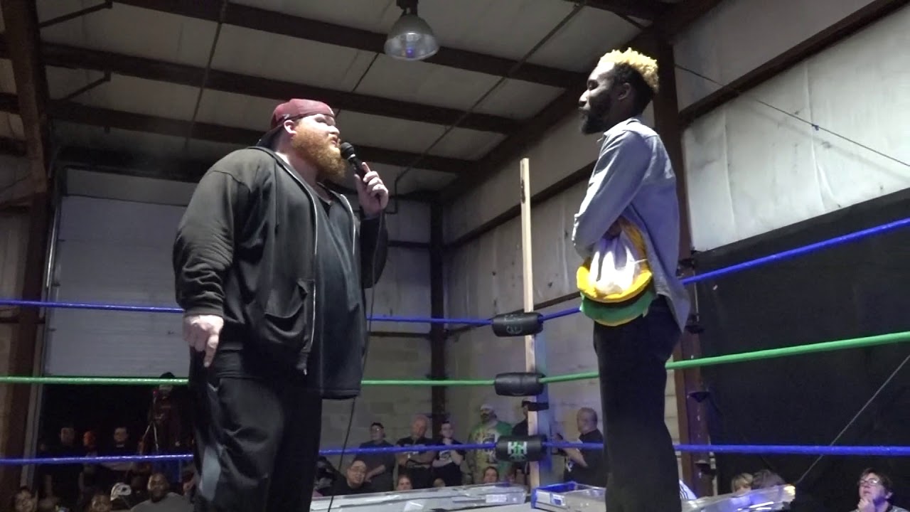 (ROH) Ring of Honor Star CHEESEBURGER invades H20 Wrestling & confronts ...