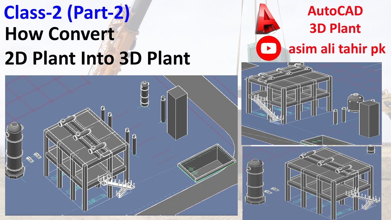 Class-2 (Part-2) How Converted 2D Plot Plan To 3D Plant By Using ...