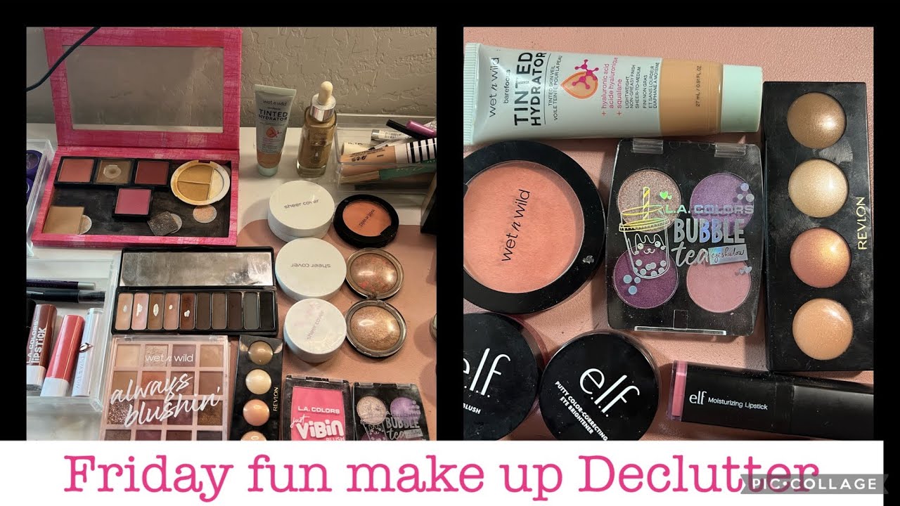 Friday Fun: declutter makeup edition - YouTube